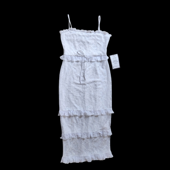 bebe | Dresses | White Lace Maxi Dress Without Tags | Poshmark